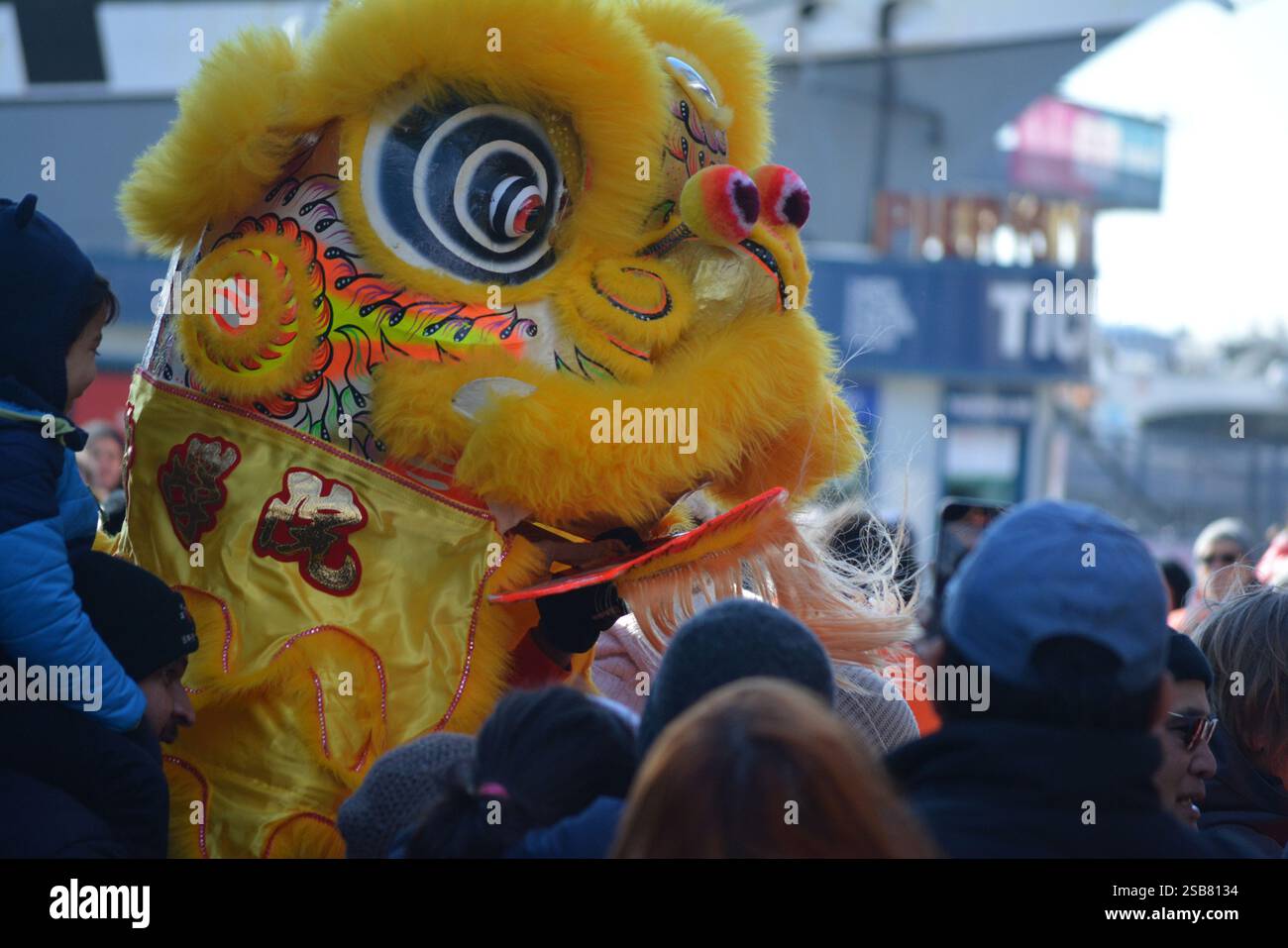 Dancing Dragon at a celebration of the Chinese Lunar New Year at the ...