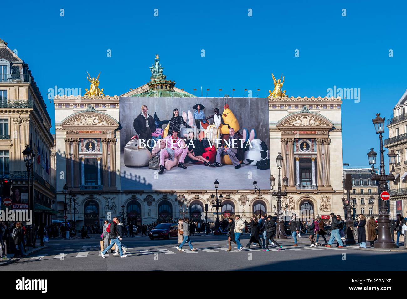 Giant advertising billboard for the Italian fashion brand Bottega ...
