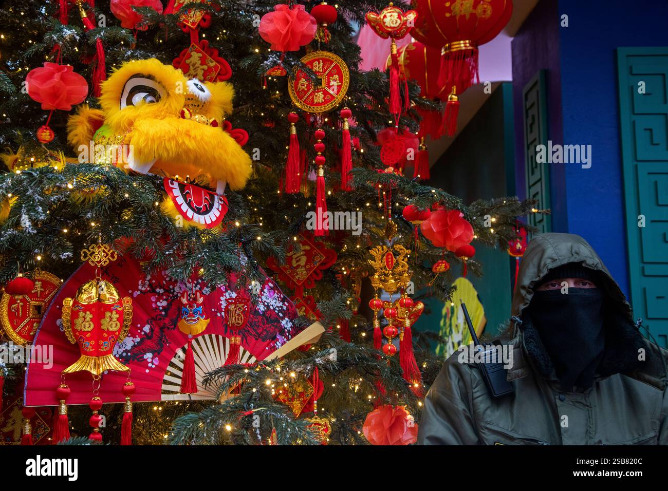 Moscow, Russia. 1st of February, 2025. A Christmas tree is seen during ...