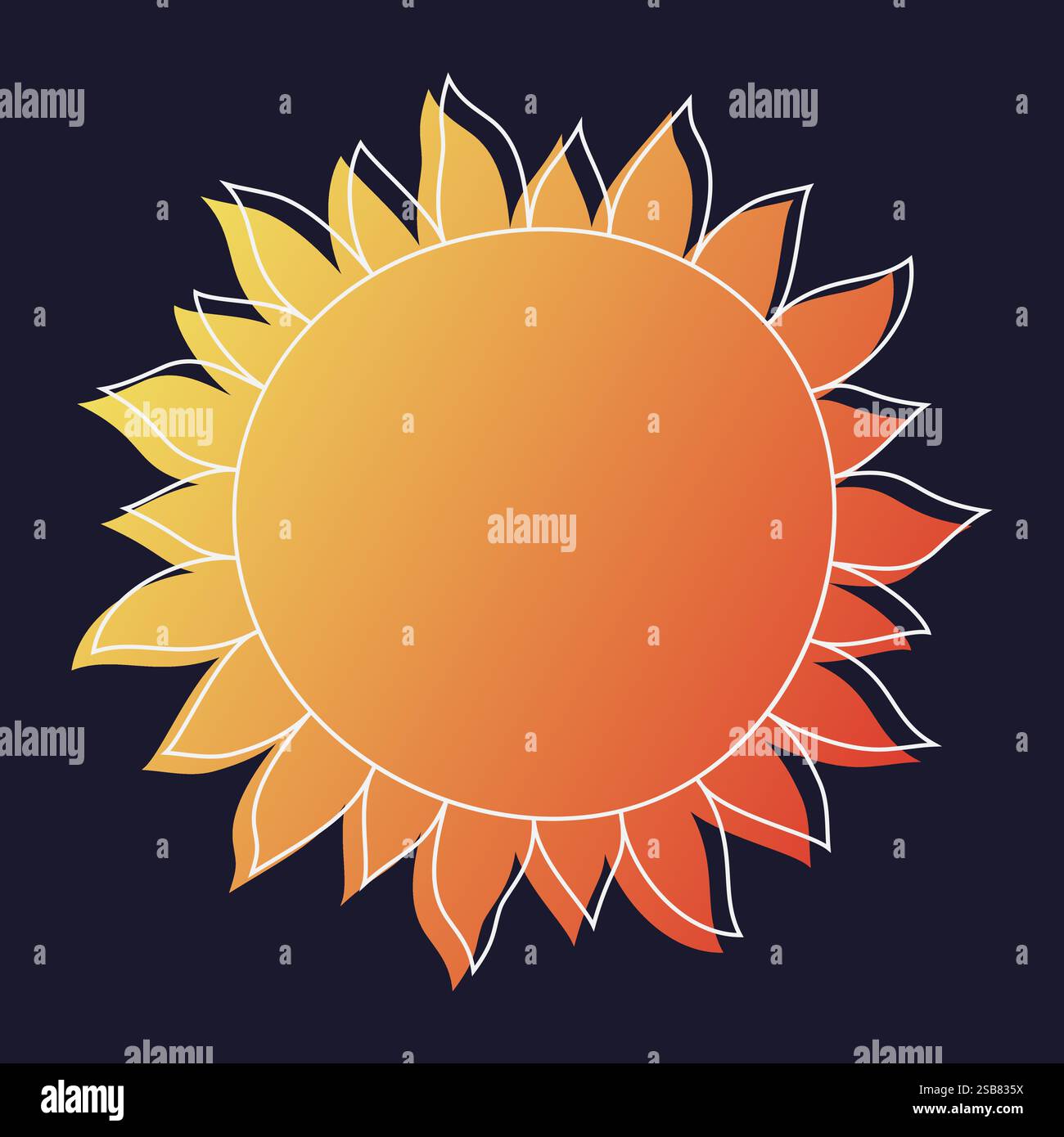 Abstraction graphic design for solar gradation color on the black ...