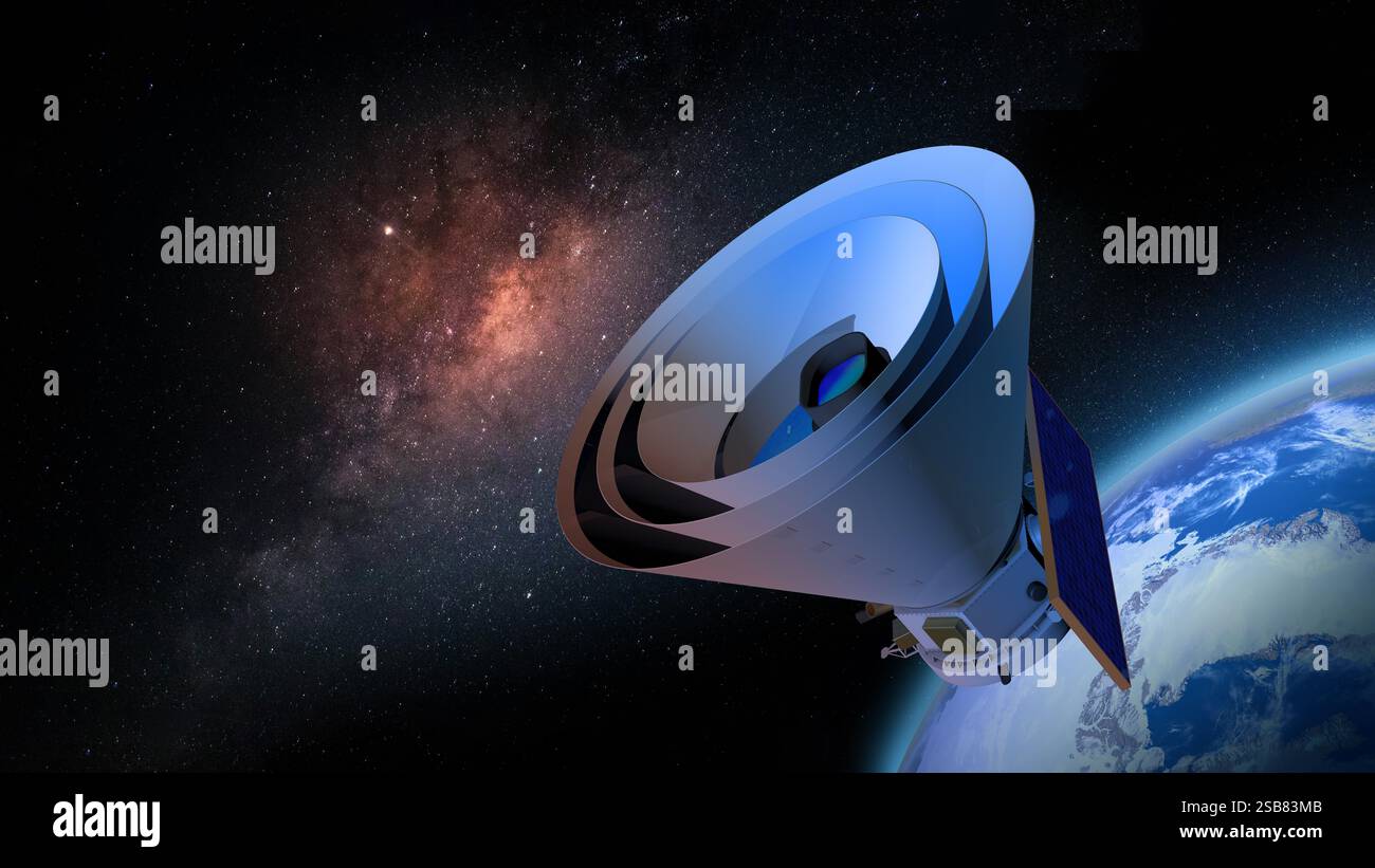 3D model of the SphereX space telescope created to map cosmic space in ...