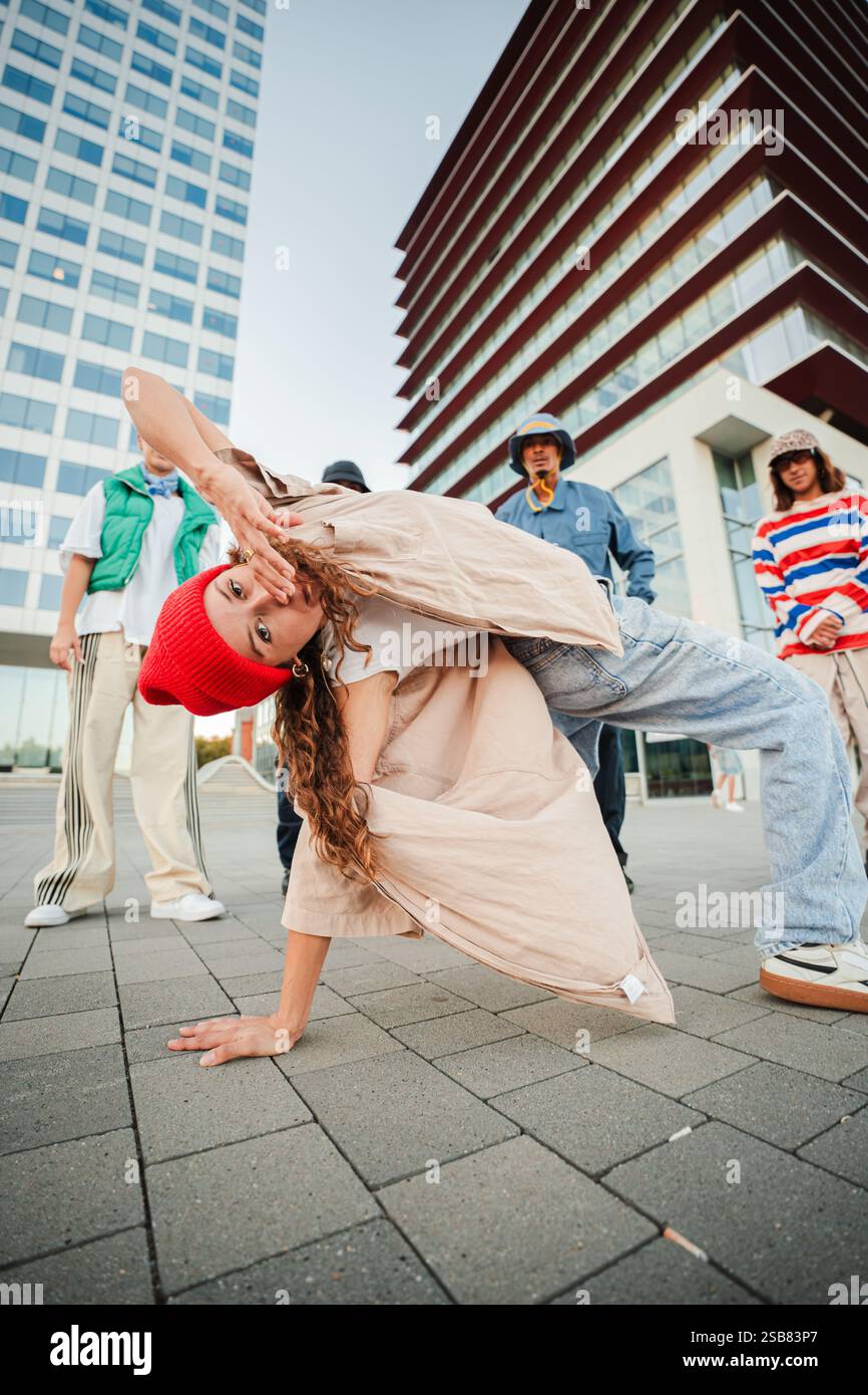 A Talented B-Girl Displays Her Incredible Breakdance Skills While ...