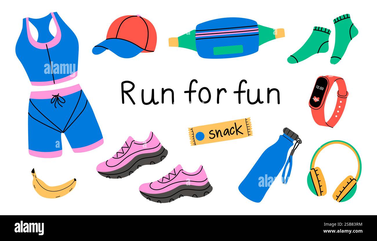 Fun running gear and essentials for a lively outdoor workout experience ...