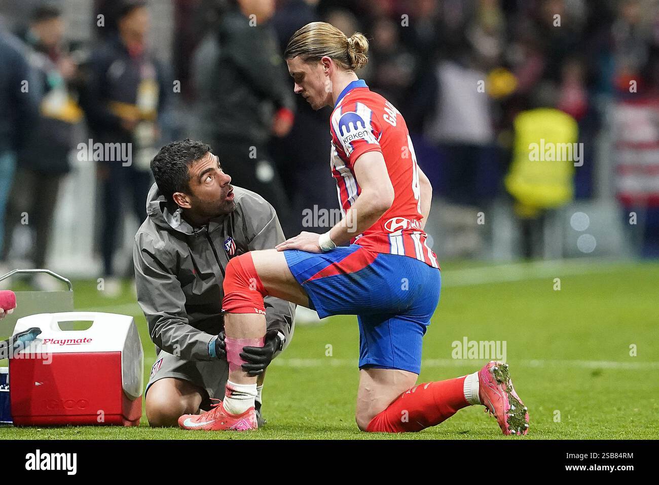 Atletico de Madrid's Conor Gallagher injured during La Liga match ...