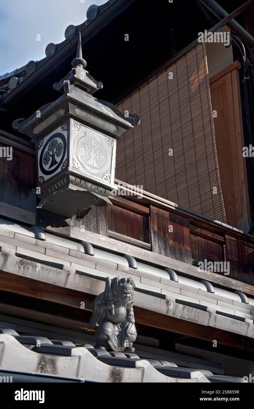 Ceramic guardian deity Shōki (Chinese Zhong Kui) placed on residential ...