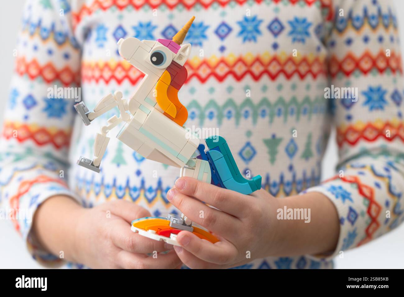 Lviv, Ukraine - February 1, 2025: Lego Creator 3 in 1 Magical Unicorn ...