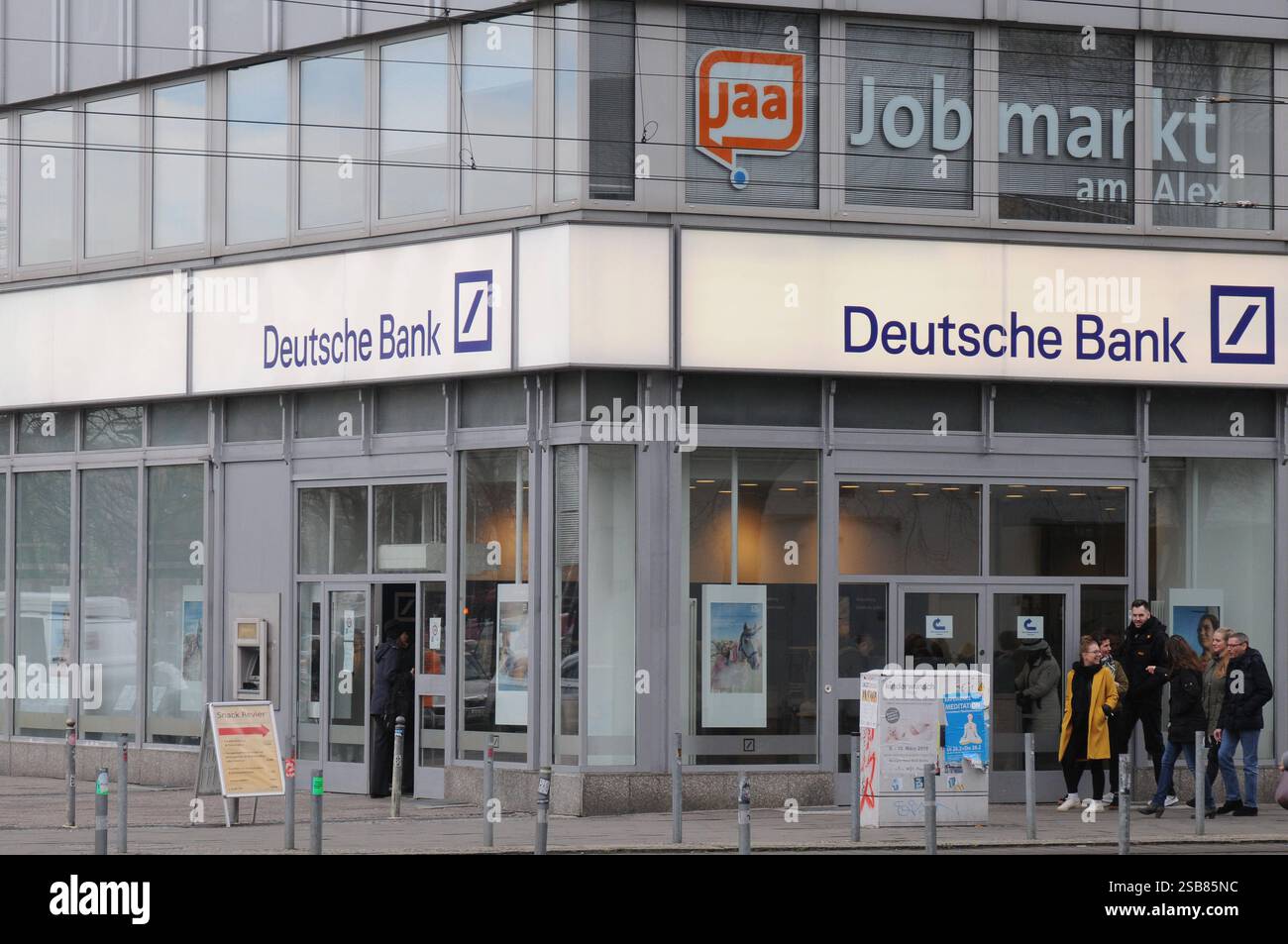 Berlin /Germany . 07 March 2019. German Deutsche bank branch on ...