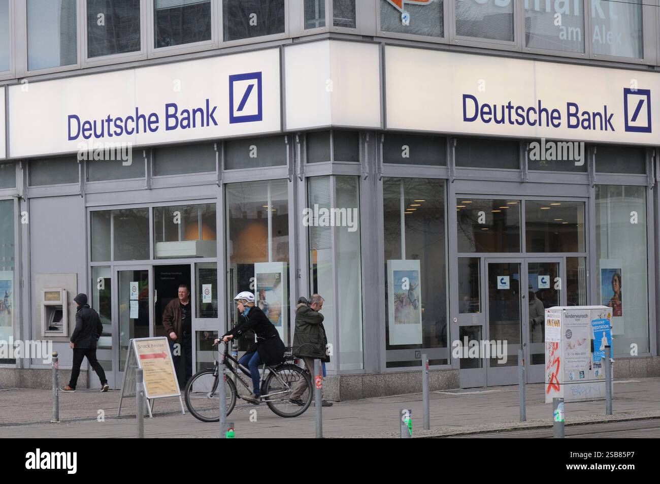 Berlin /Germany . 07 March 2019. German Deutsche bank branch on ...