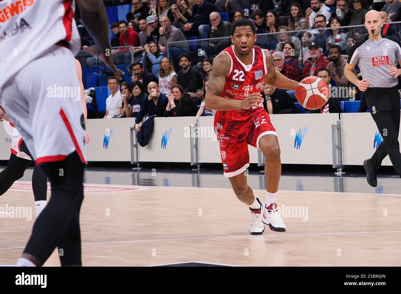 Milan, Italy. 01st Feb, 2025. Gerald Robinson (RivieraBanca Basket ...