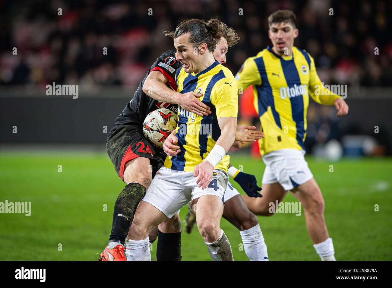 Herning, Denmark. 30th, January 2025. Caglar Soyuncu (4) of Fenerbahce ...