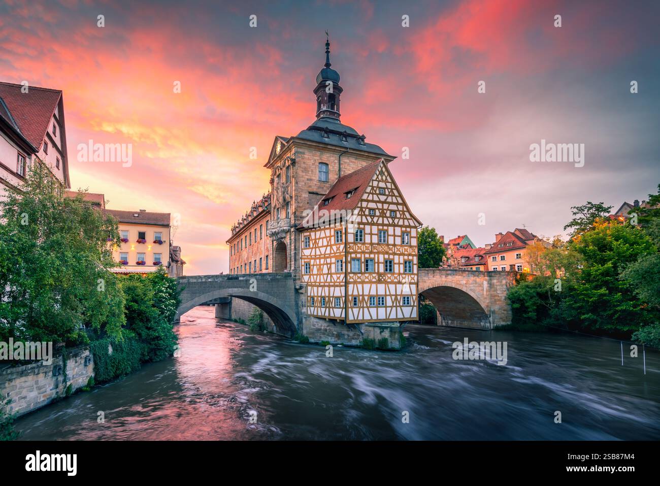 Stunning sunset over Bamberg, Germany, showcasing its historic ...