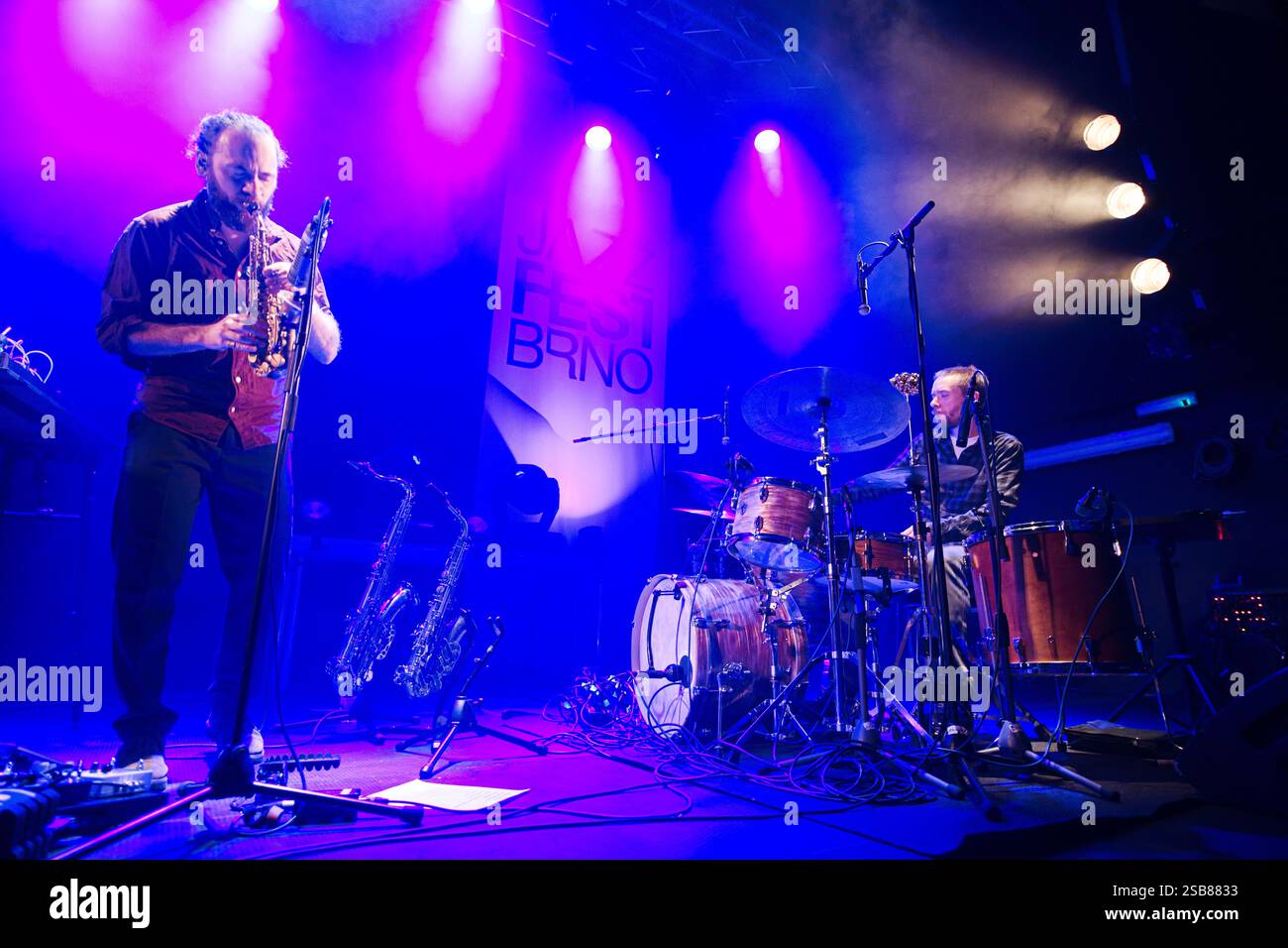 Brno, Czech Republic. 01st Feb, 2025. British trio Mammal Hands ...