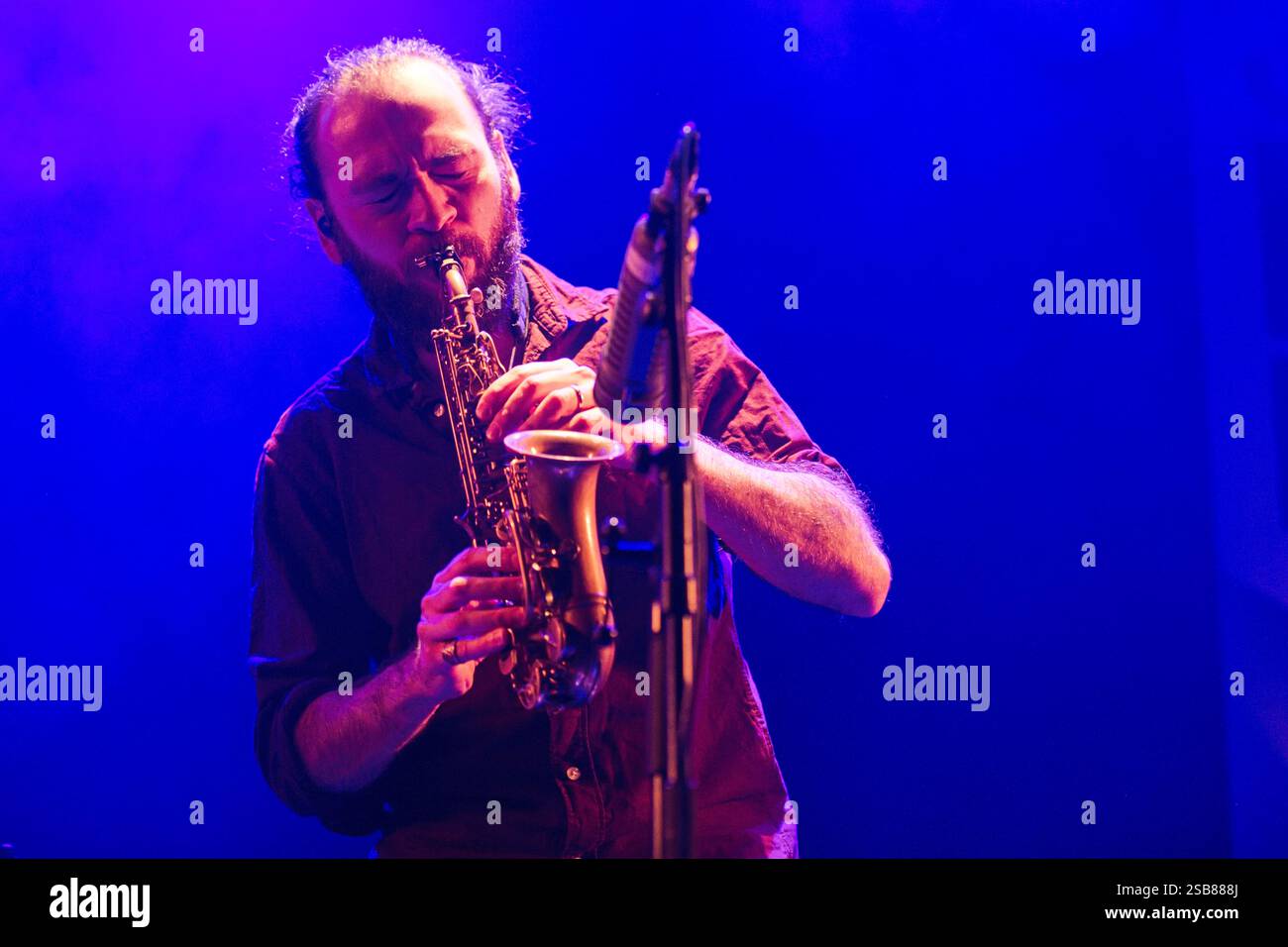 Brno, Czech Republic. 01st Feb, 2025. British trio Mammal Hands ...