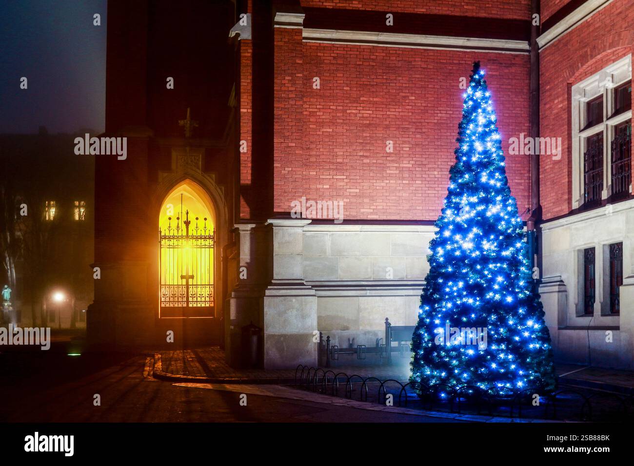 Traditional christmas tree in Krakow, Poland Stock Photo - Alamy