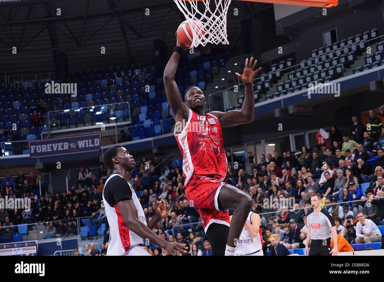 Milan, Italy. 01st Feb, 2025. Gora Camara (RivieraBanca Basket Rimini ...