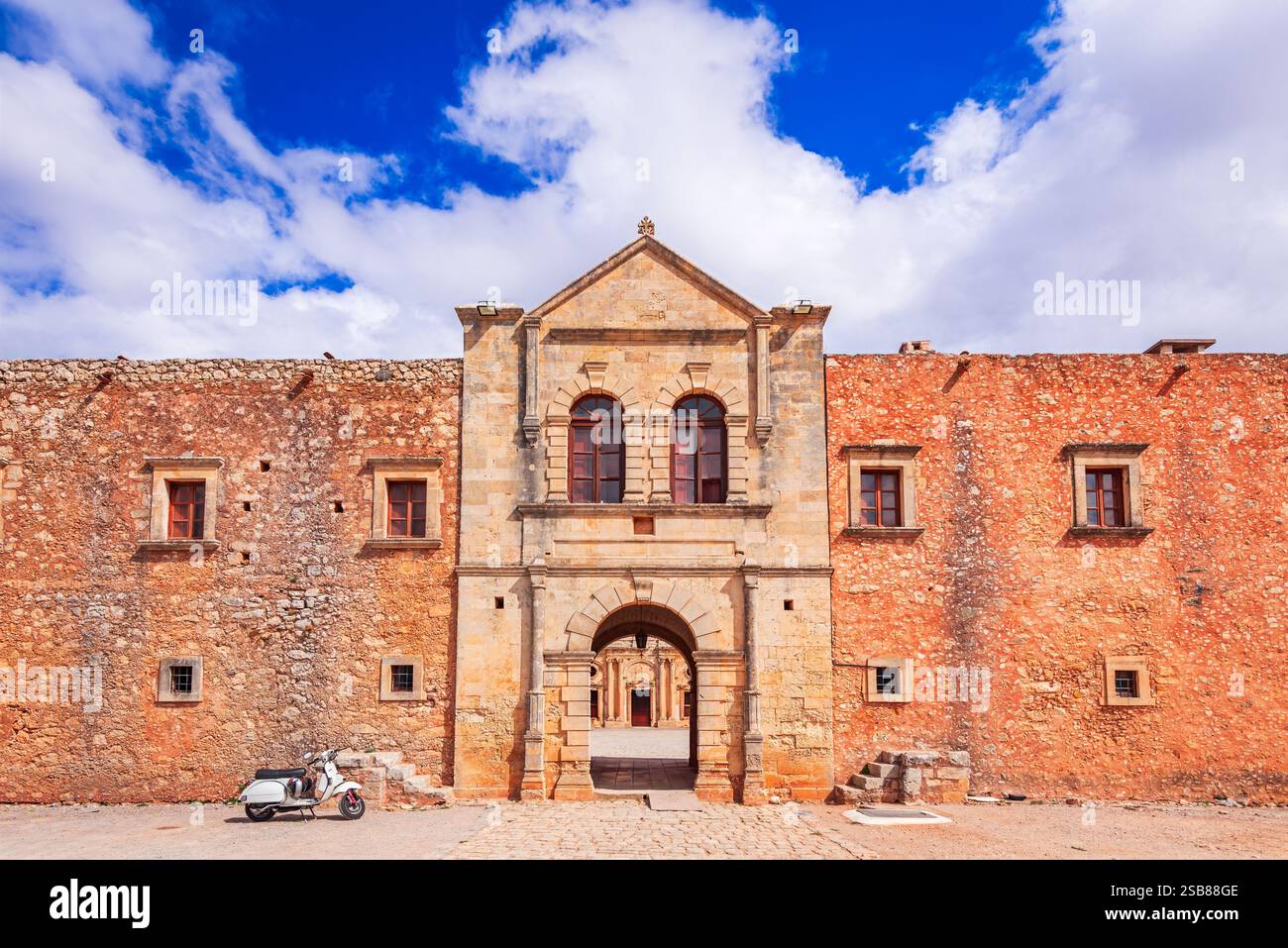 Arkadi Monastery in Crete is a historic 16th-century landmark, renowned ...