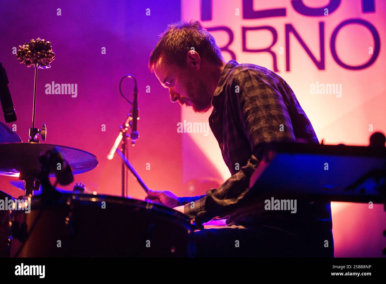 Brno, Czech Republic. 01st Feb, 2025. British trio Mammal Hands ...
