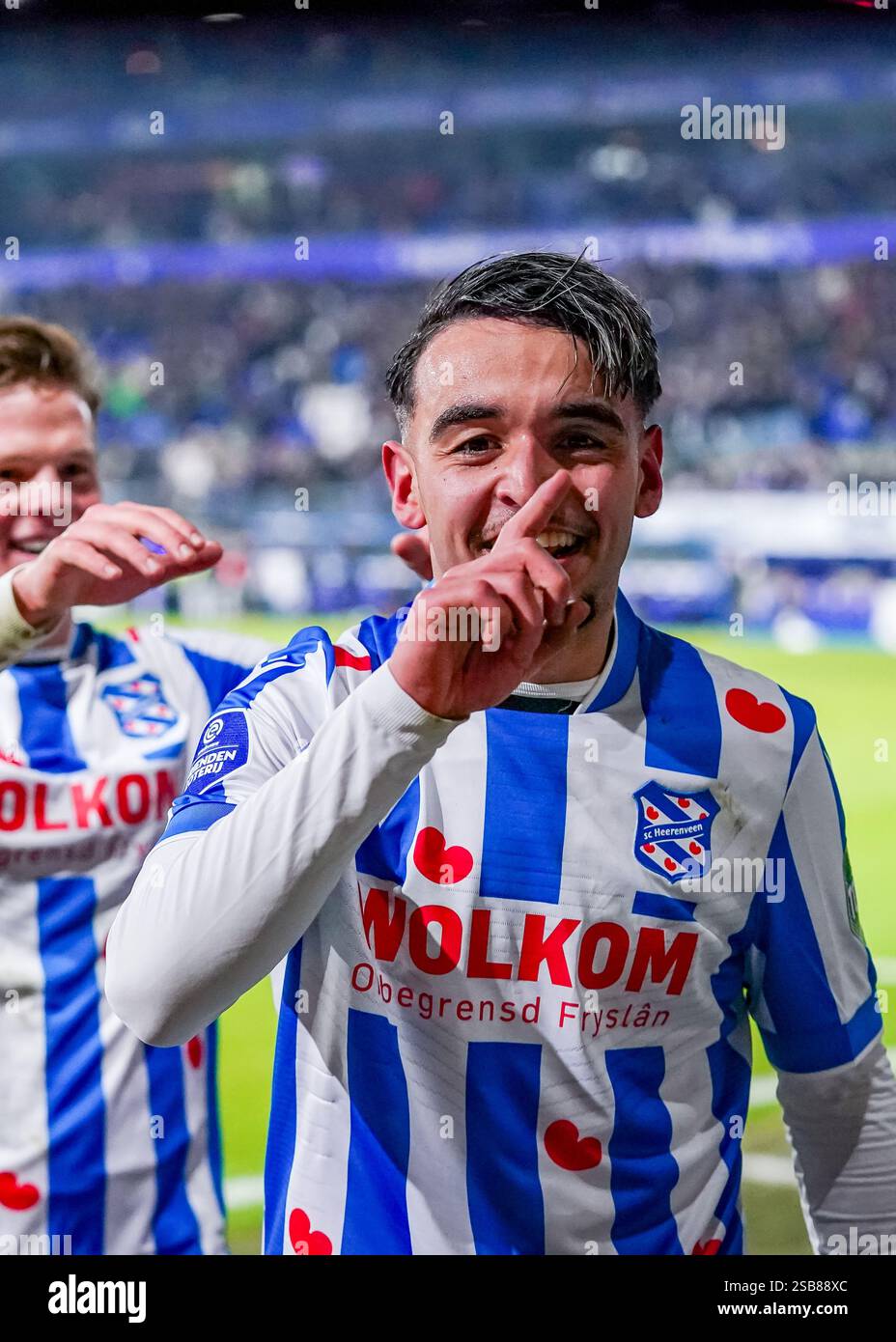 HEERENVEEN, NETHERLANDS - FEBRUARY 1: Eser Gurbuz of sc Heerenveen ...