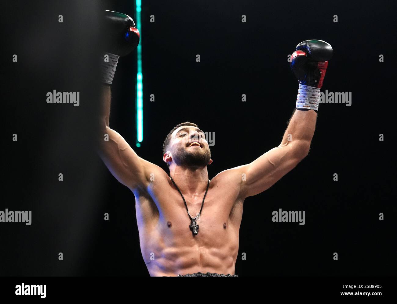 Aurel Ignat celebrates victory against Scott Forrest (not pictured ...