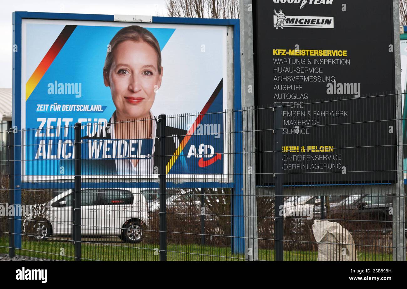 Wahlplakate 30.01.2025, Soemmerda, Wahlplakate zur Bundestagswahl ...