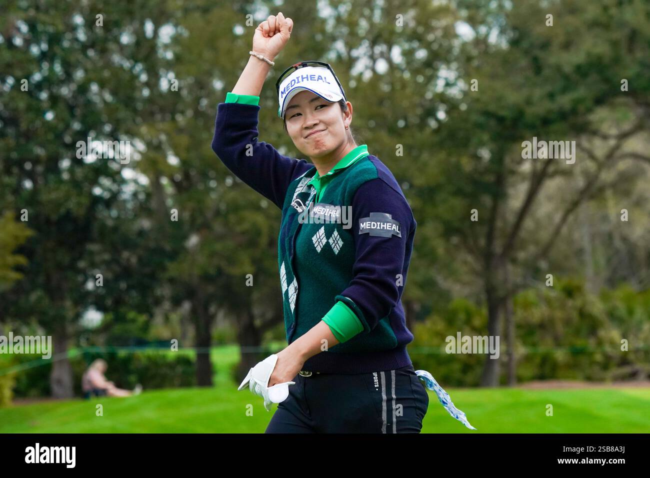 Orlando, Florida, USA. 1st Feb, 2025. A Lim Kim waves to the gallery ...