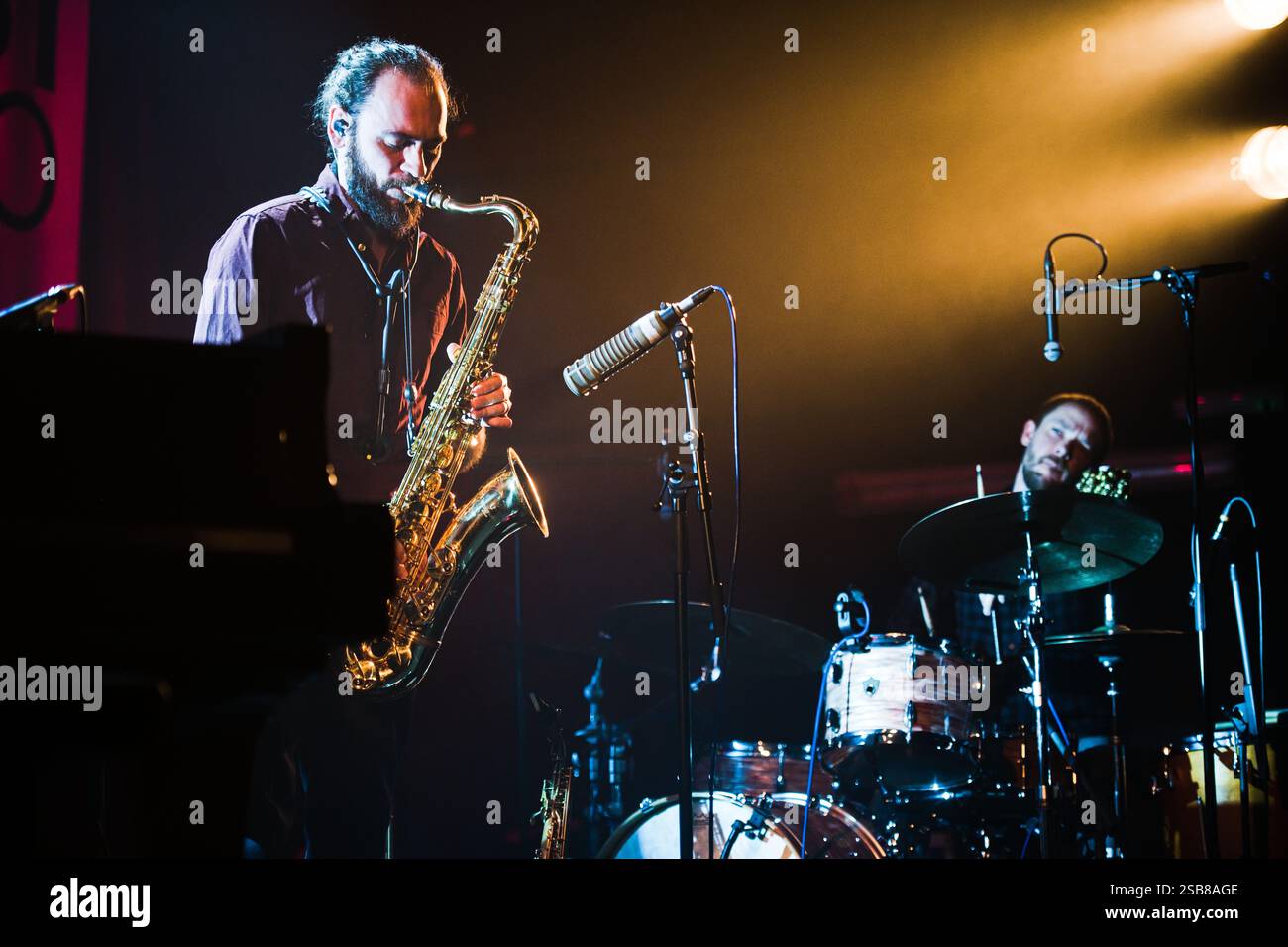 Brno, Czech Republic. 01st Feb, 2025. British trio Mammal Hands ...