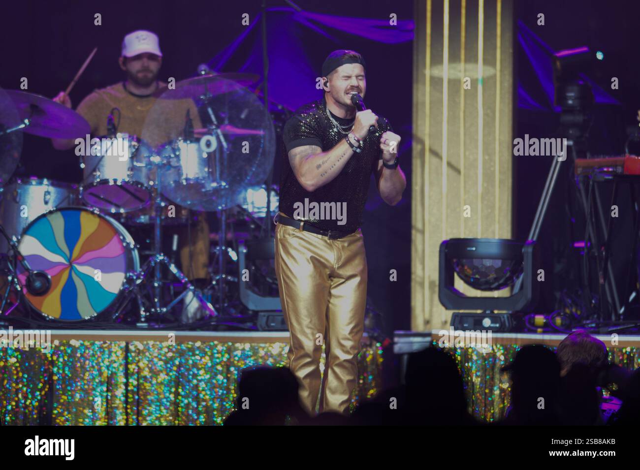 Sunrise, USA. 31st Jan, 2025. Logan Cain performs with CAIN in Sunrise ...