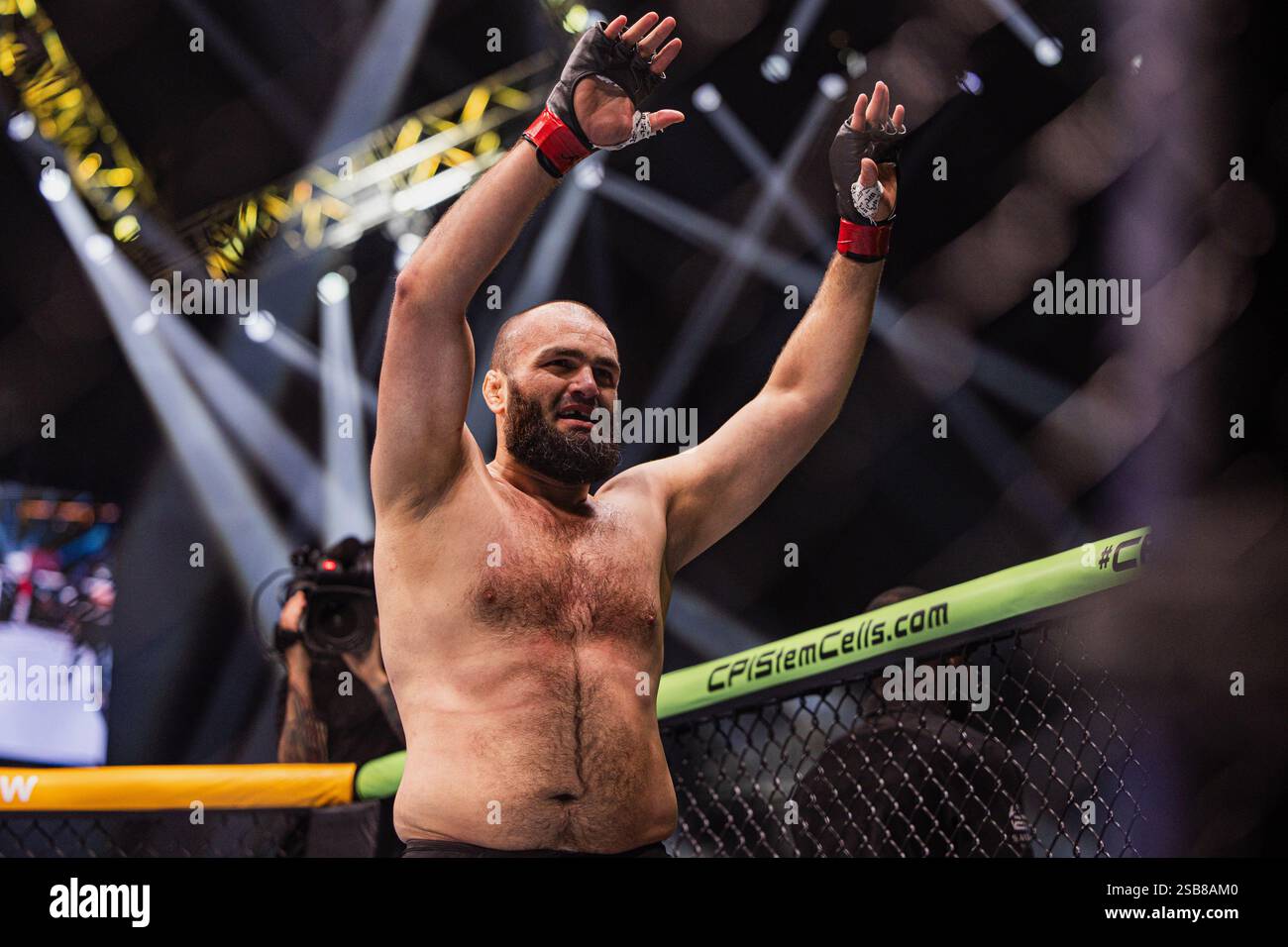 RIYADH, SAUDI ARABIA - FEBRUARY 1: Shamil Gaziev battles Thomas ...