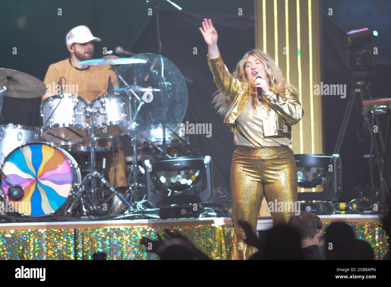 Sunrise, USA. 31st Jan, 2025. Madison Cain Johnson performs with CAIN ...