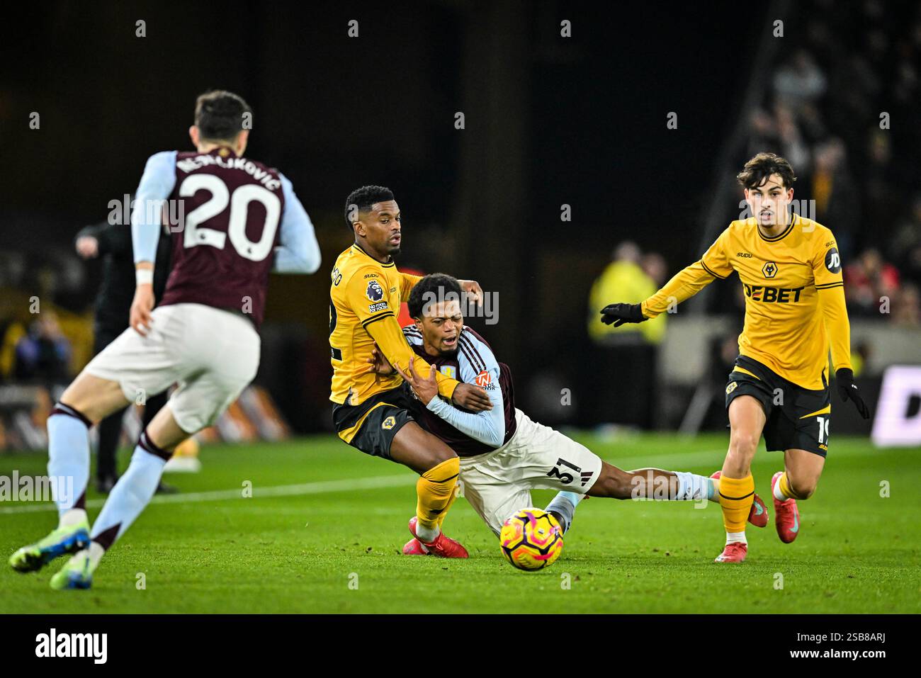 1st February 2025; Molineux Stadium, Wolverhampton, West Midlands ...