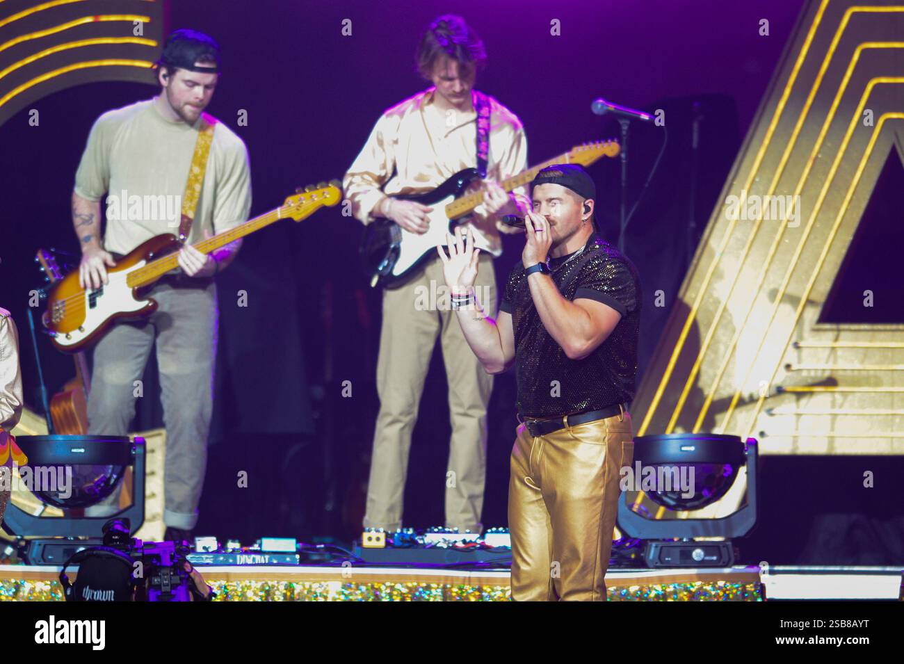Sunrise, USA. 31st Jan, 2025. Logan Cain performs with CAIN in Sunrise ...