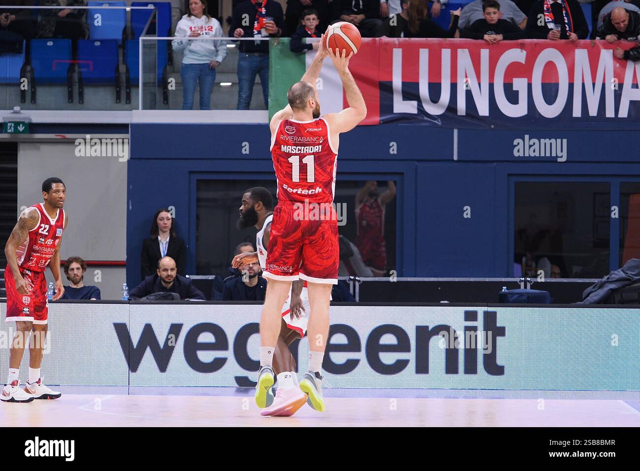 Milan, Italy. 01st Feb, 2025. Stefano Masciadri (RivieraBanca Basket ...