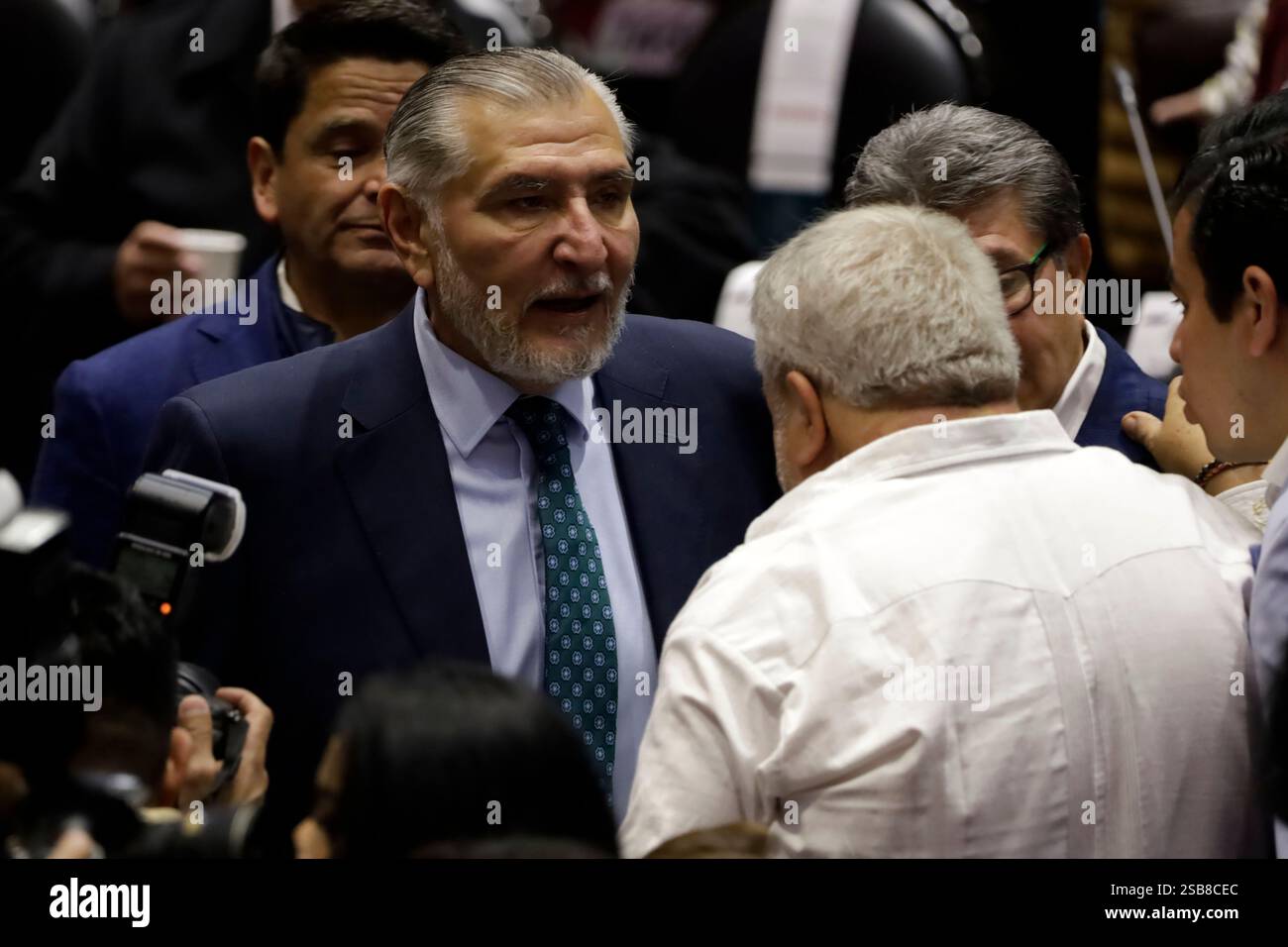 Mexico City, Mexico. 01st Feb, 2025. Senator Adan Augusto Lopez during ...