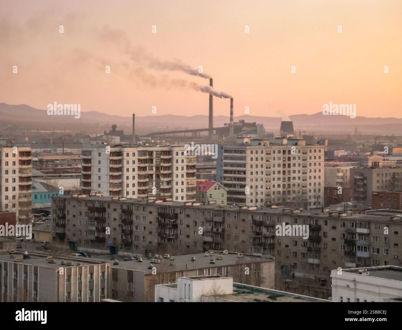 Blue sky tower ulaanbaatar sunset hi-res stock photography and images - Alamy