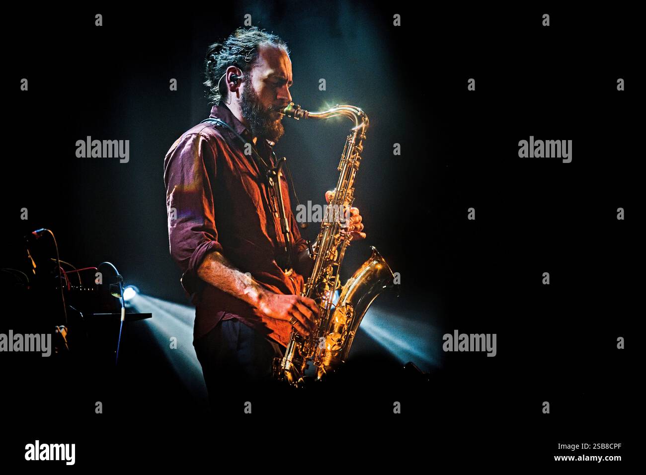 Brno, Czech Republic. 01st Feb, 2025. British trio Mammal Hands ...