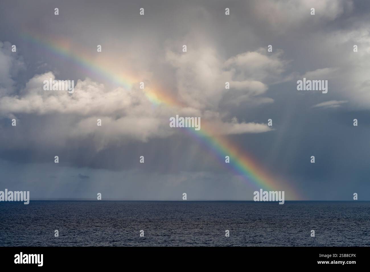Clouds and weather in the South Pacific ocean from the cruise ship ...
