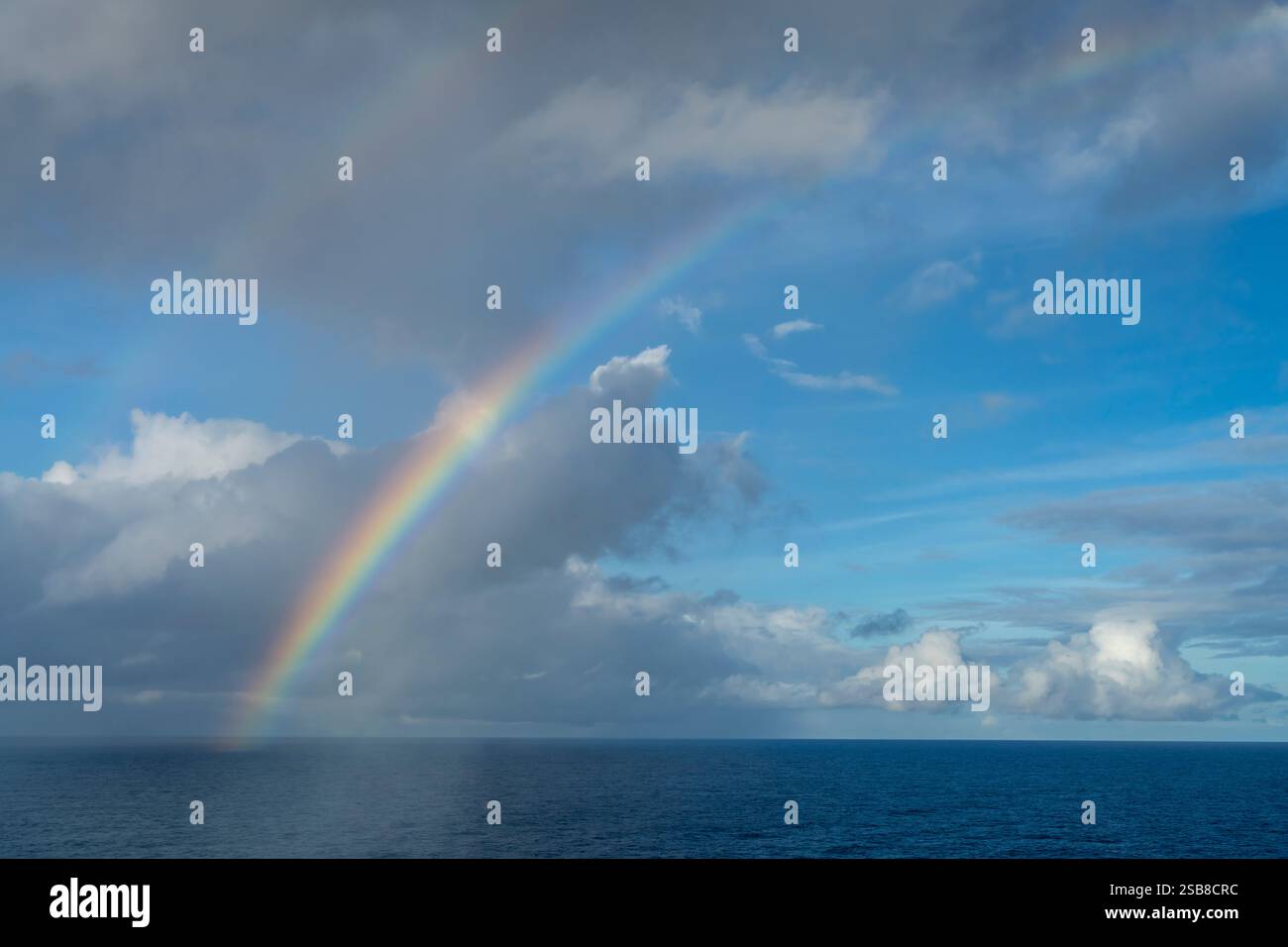 Clouds and weather in the South Pacific ocean from the cruise ship ...