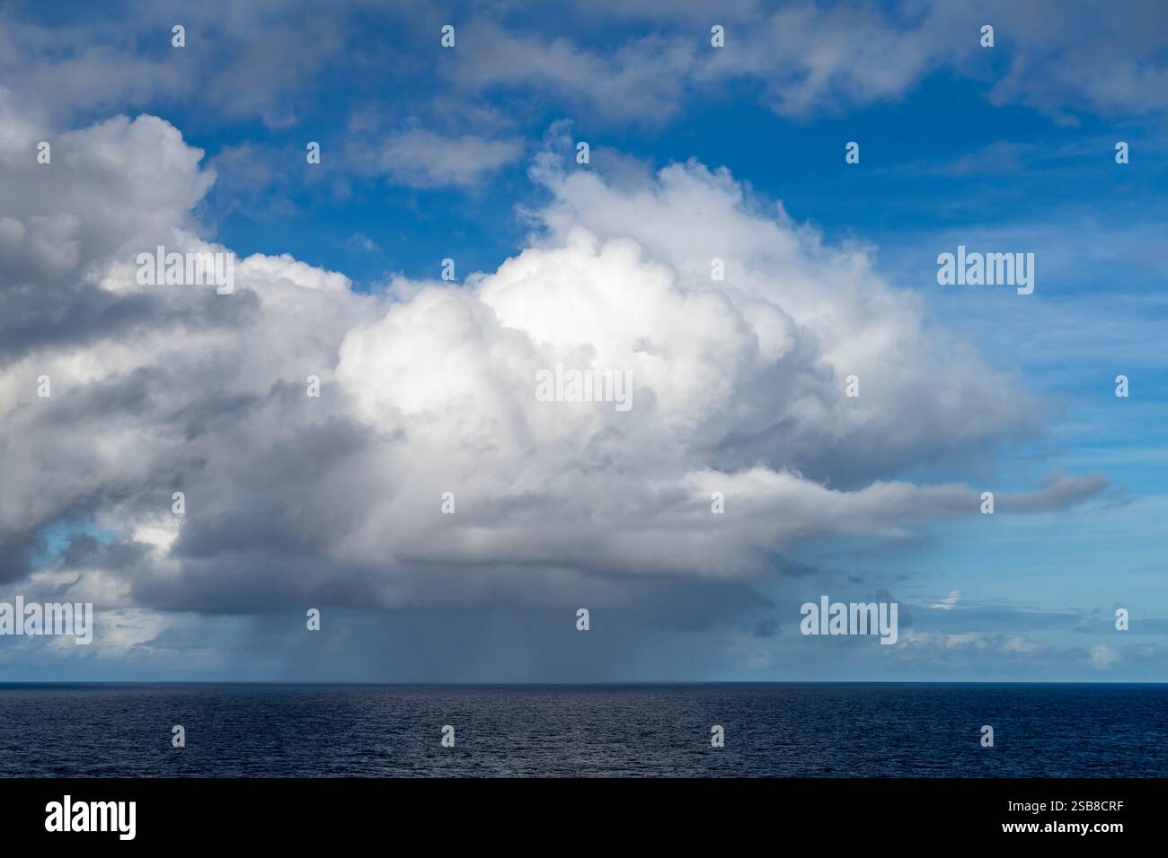 Clouds and weather in the South Pacific ocean from the cruise ship ...