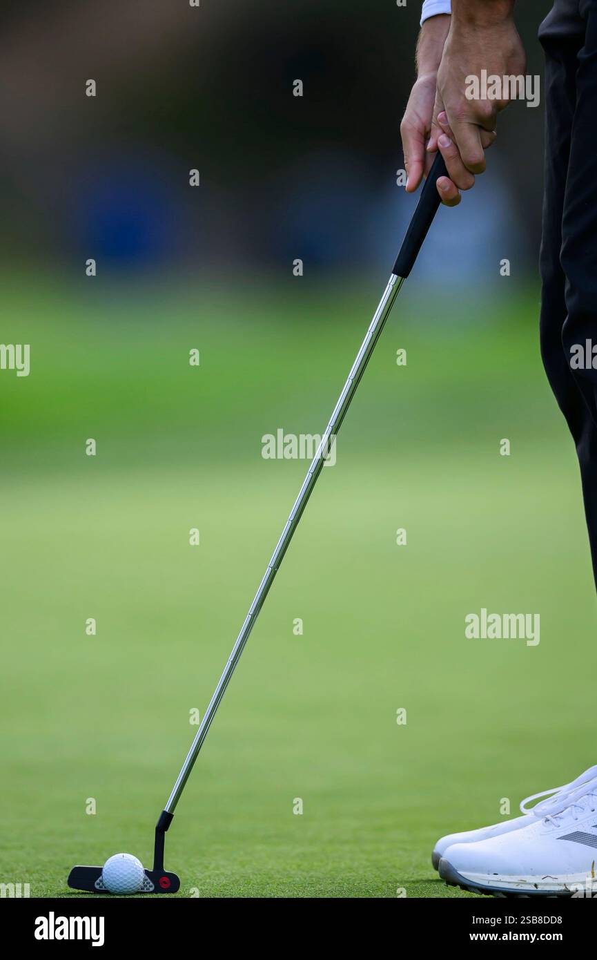 PEBBLE BEACH, CA - JANUARY 30: Ludvig Åberg odyssey putter during round ...
