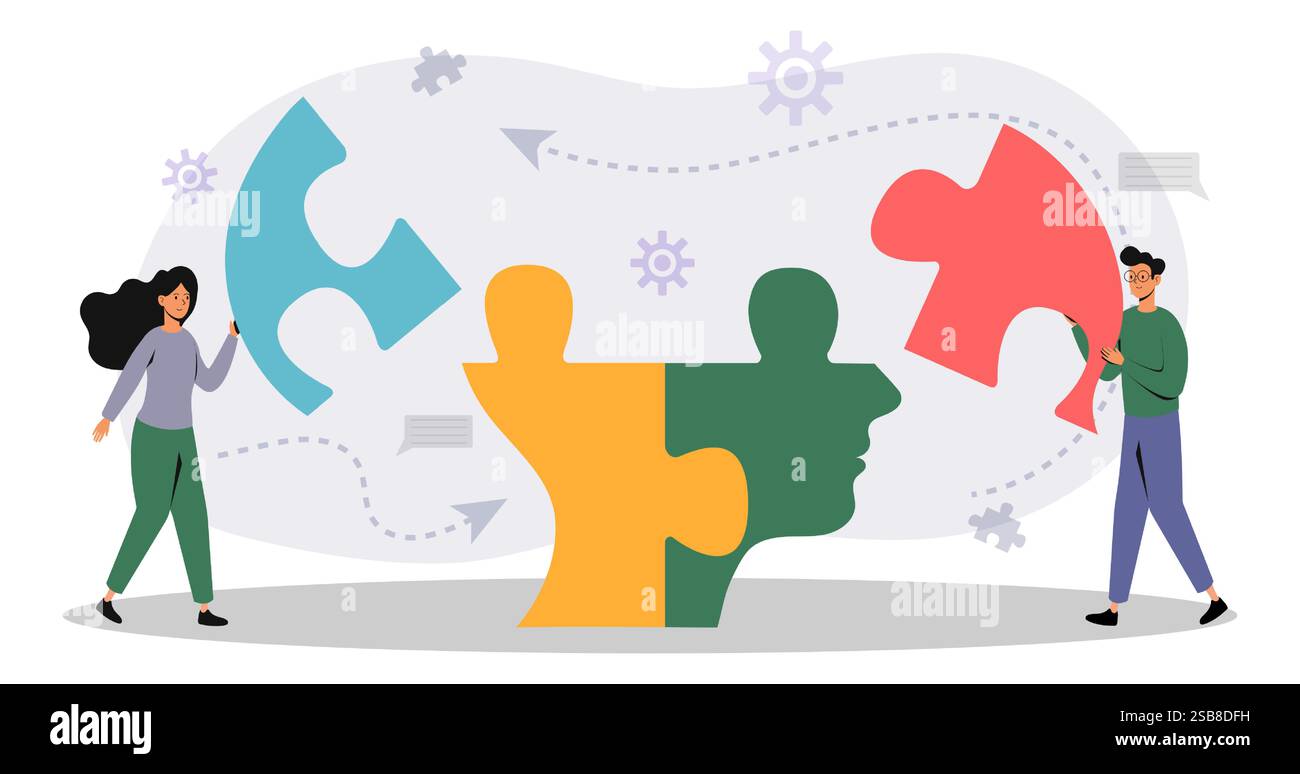 Collaborative creativity success Stock Vector Images - Alamy