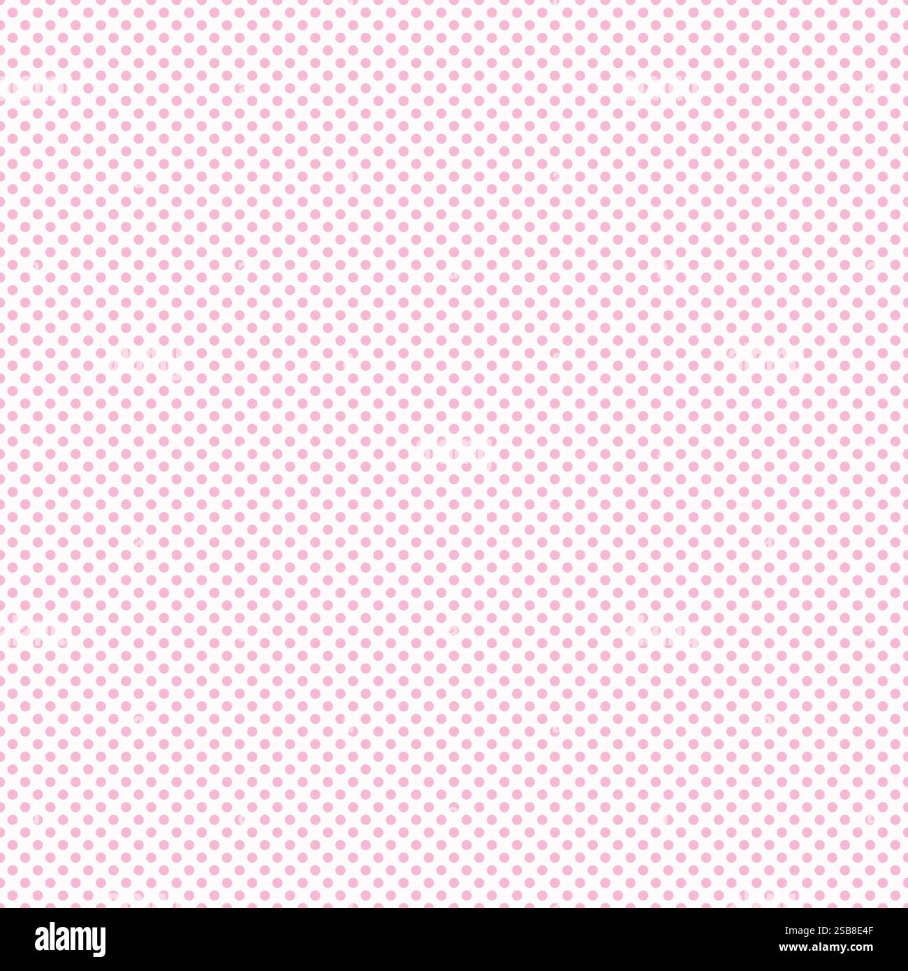 Seamless pink and white small polka dot pattern. Small scale.12x12in ...
