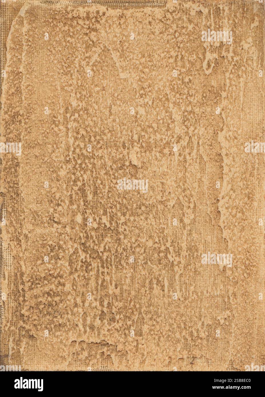 Hand painted rough plaster texture in brown and ochre colours ...