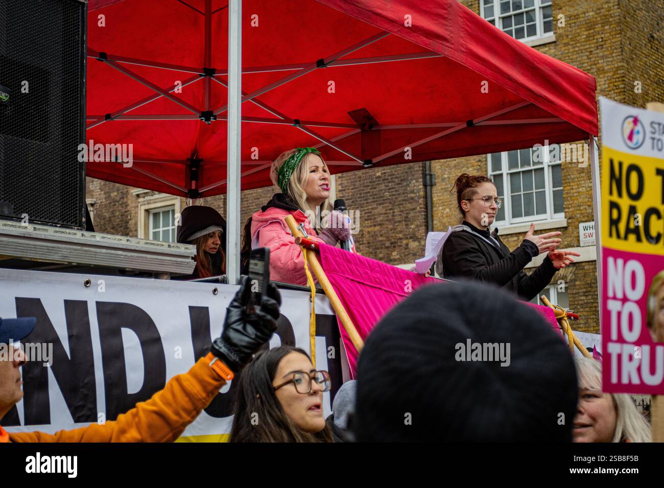 Stop the Far right Rally by Stand up to Racism Stock Photo - Alamy
