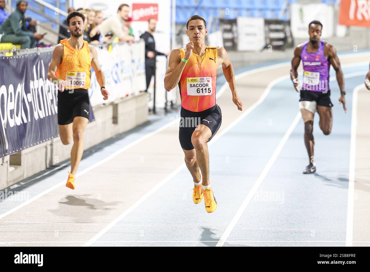 Gent, Belgium. 01st Feb, 2025. Belgian Jonathan Sacoor pictured in ...
