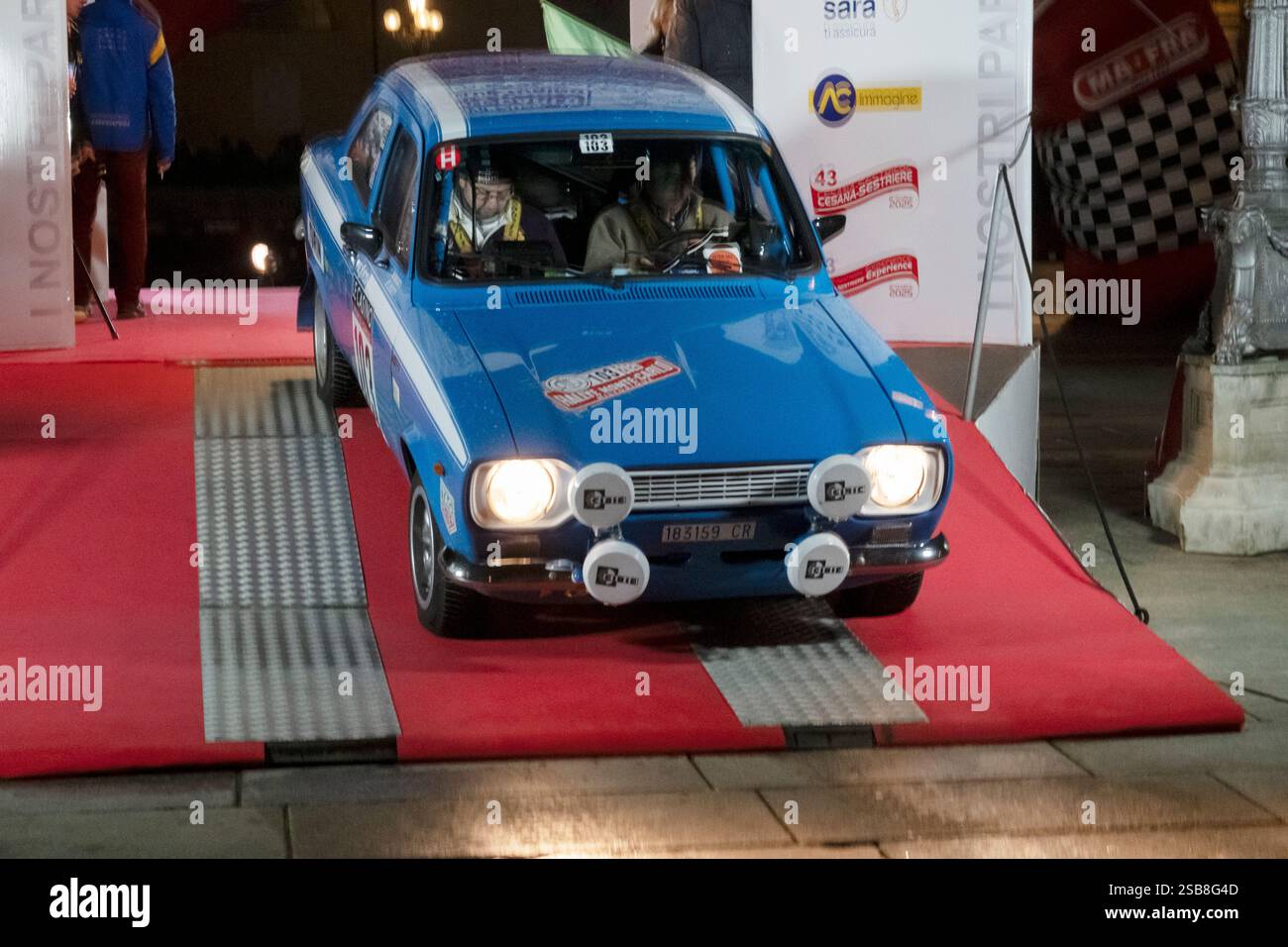 Turin, Italy. , January 30, 2025.Classic Cars for the Rallye Monte ...