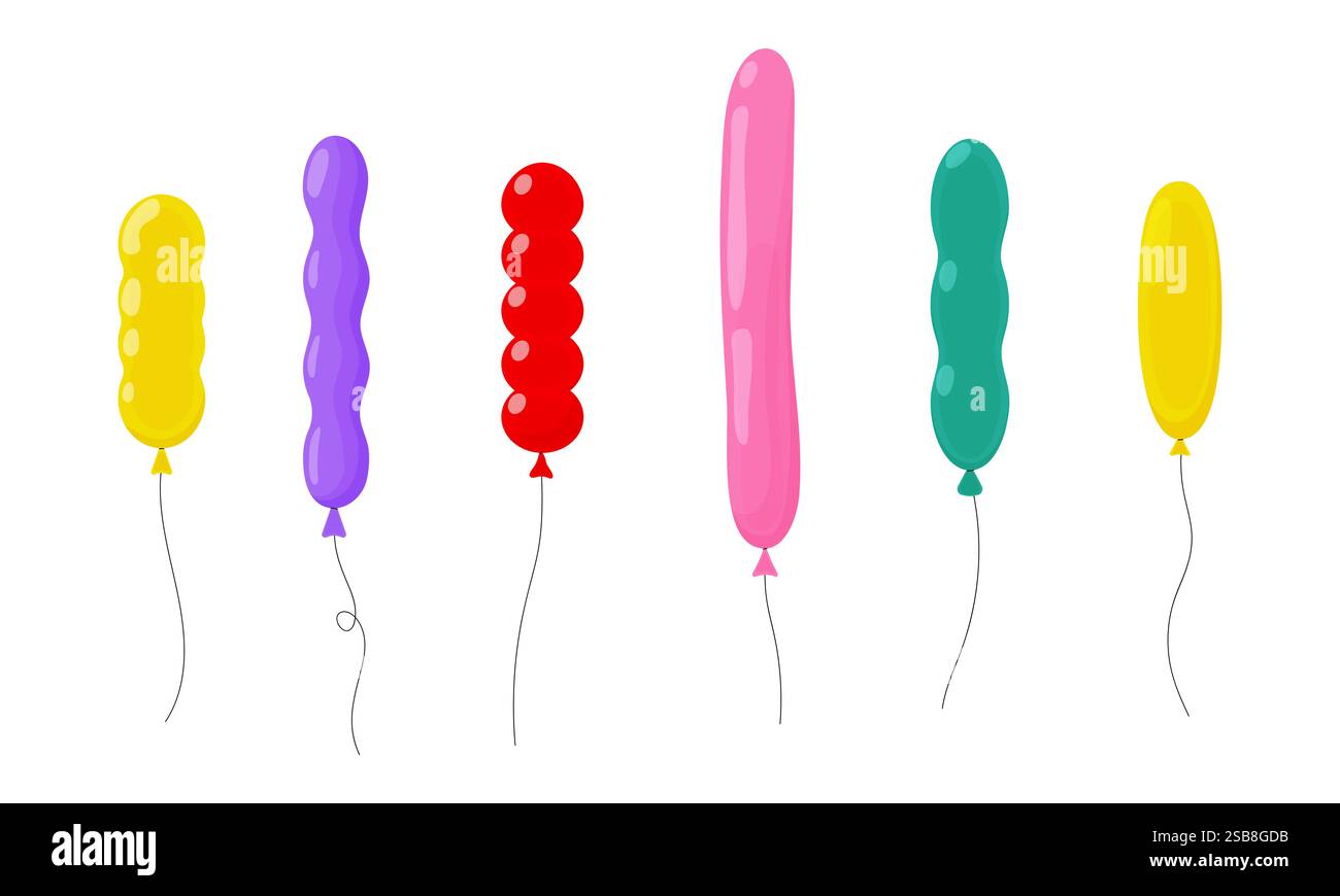 Balloons helium sizes Stock Vector Images - Alamy