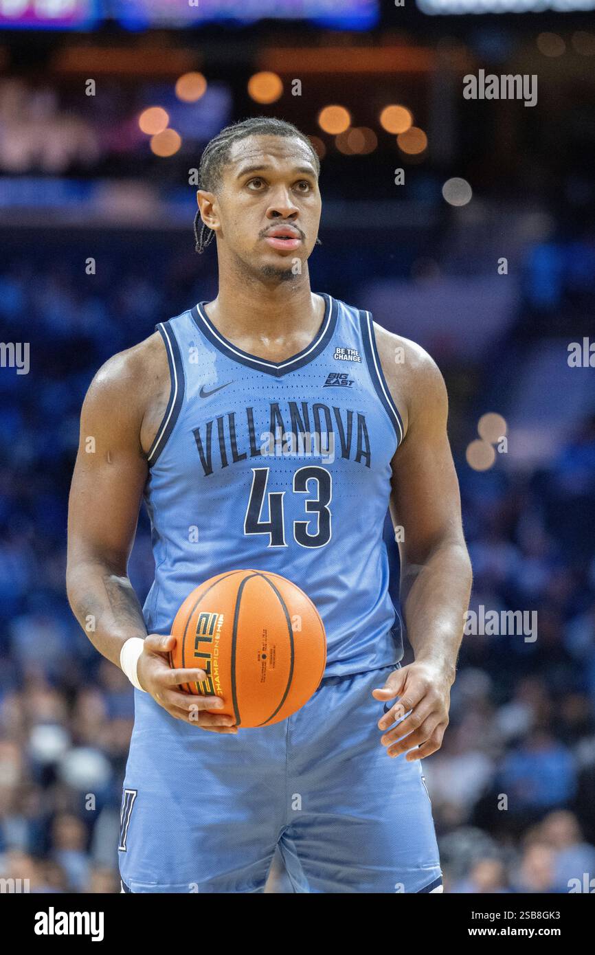 PHILADELPHIA, PA - FEBRUARY 01: Villanova Wildcats forward Eric Dixon ...