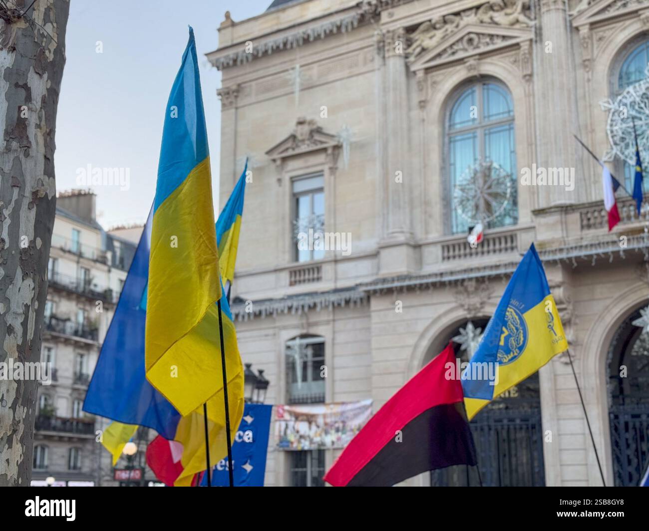 Vibrant display of flags celebrates unity and freedom in Paris Stock ...