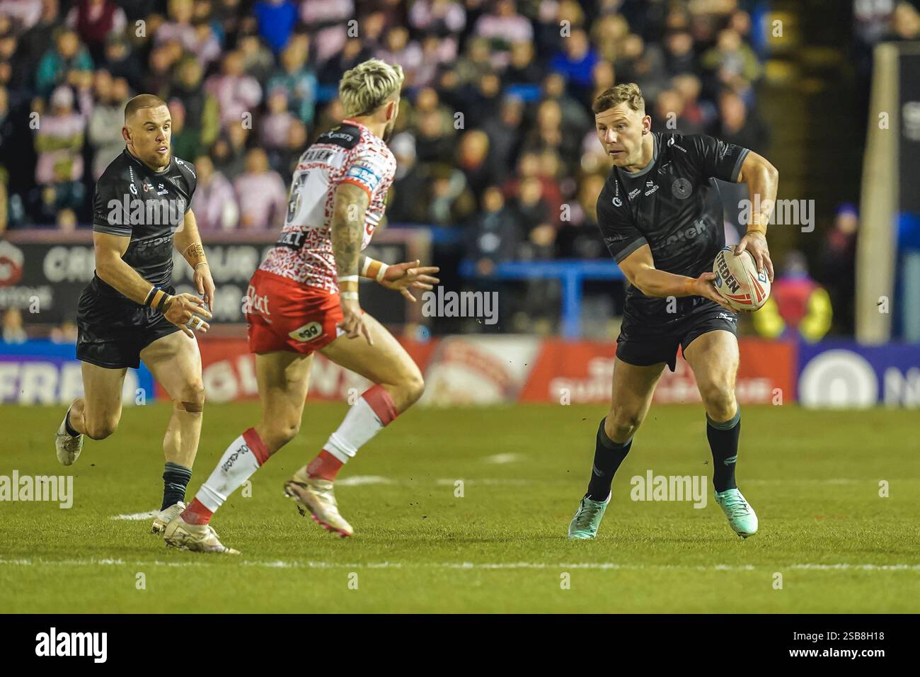 Warrington, Cheshire, UK. 1st February, 2025. Rugby League, Toby King's ...