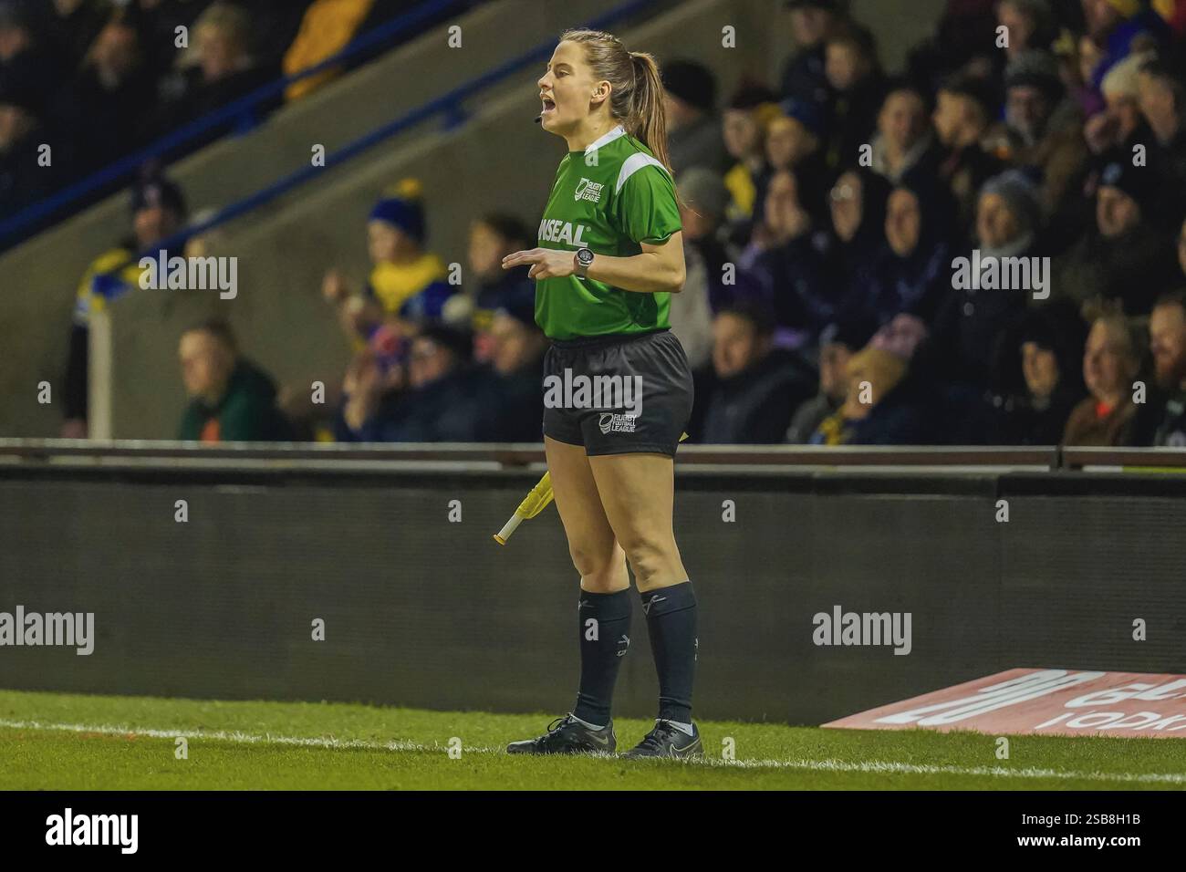 Warrington, Cheshire, UK. 1st February, 2025. Rugby League, Toby King's ...